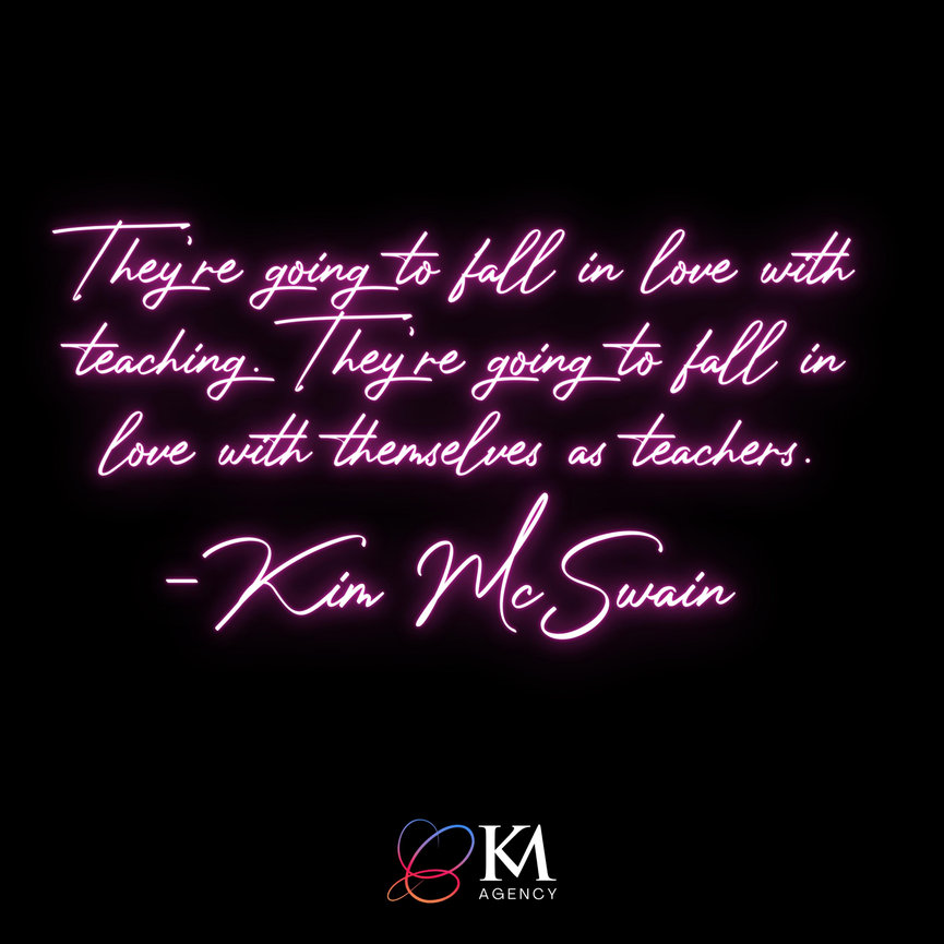 FALL IN LOVE WITH TEACHING - THE MOMENT - KM Agency